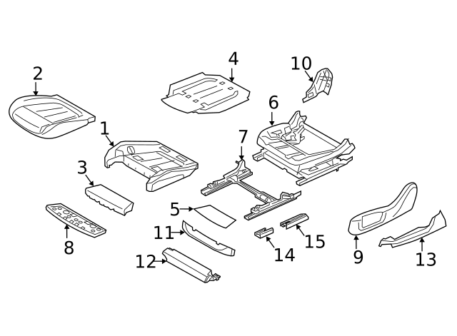 52-10-7-478-177 - Seat Cushion Pad 2020-2022 BMW | AutoNationParts.com