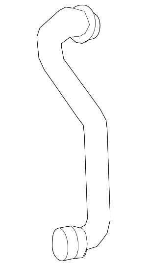 164-500-80-75 - Radiator Coolant Hose 2010-2011 Mercedes-Benz ML 450 ...