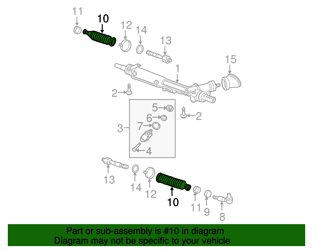 4E0-419-831 - Rack and Pinion Bellows 2003-2010 Audi | AutoNationParts.com