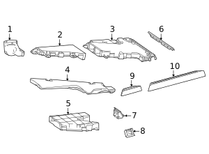 906-684-05-37 - Foot Rest 2010-2021 Mercedes-Benz | Mercedes-Benz USA Parts