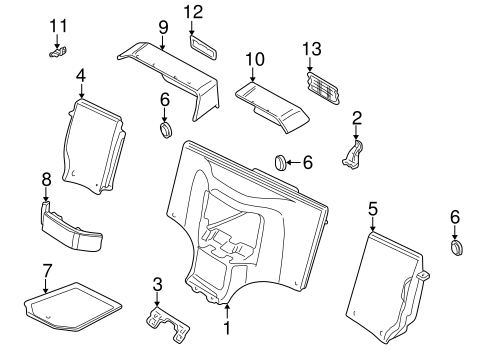 Rear Console for 1999 BMW Z3 | getBMWparts