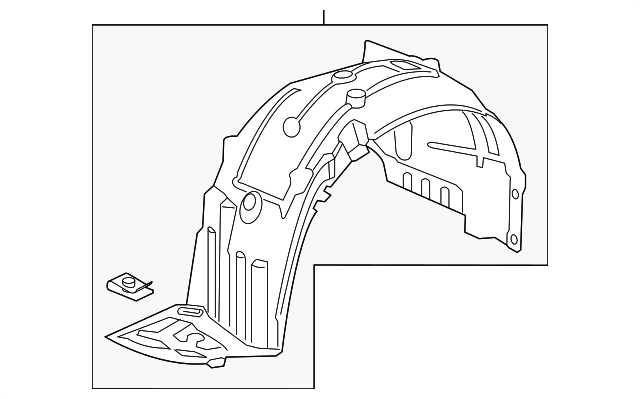 2019-2022 Honda Insight Fender Liner 74150-TXM-A00 | Genuine Honda Parts
