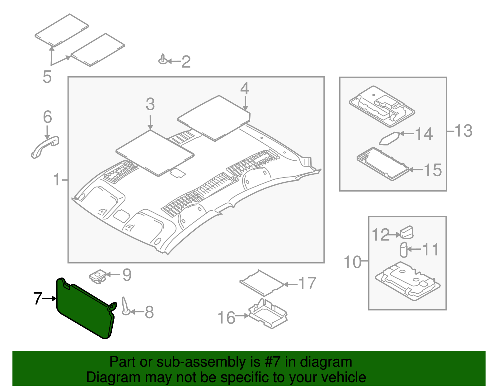 2007-2013 Suzuki SX4 | 2007-2013 Suzuki SX4 - Sun-Visor | 84802-80J00 ...