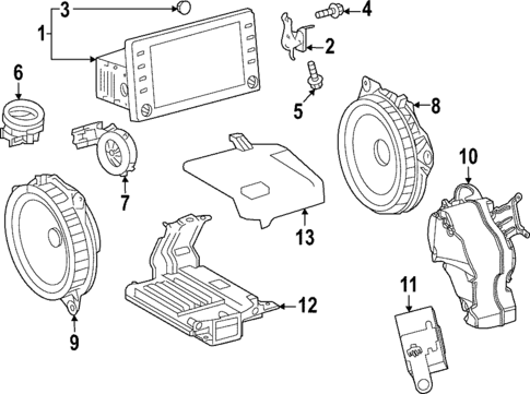 Sound System for 2022 Toyota Corolla Cross | Toyota Parts Center