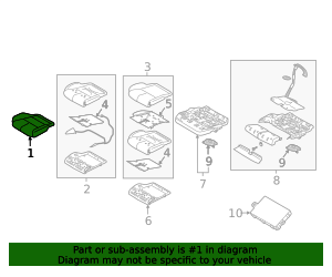 LJ7Z-7862900-GB - Cover Assembly Seat Cushion 2020-2023 Lincoln Corsair ...