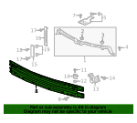 2022-2024 GM Front Bumper Impact Bar 84502908 GM | GMPartsDirect.com