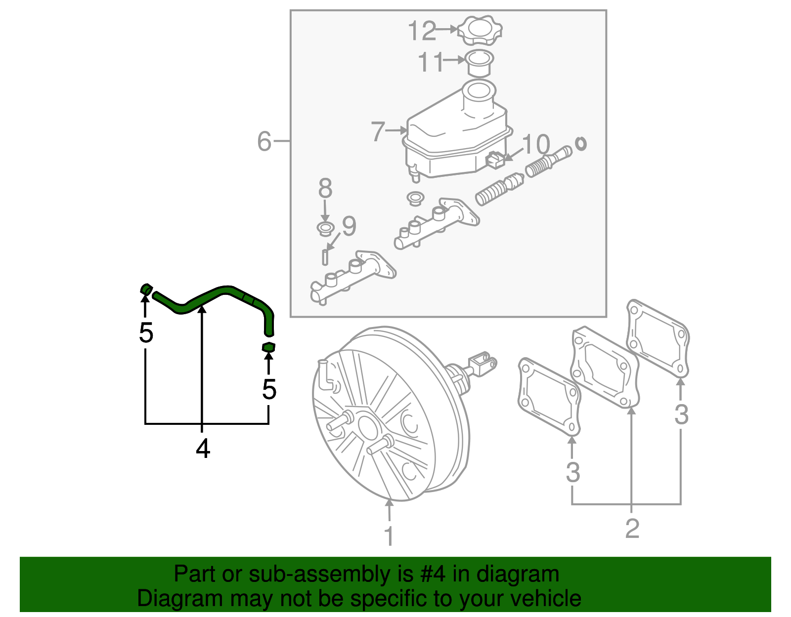 2003-2008 Hyundai Tiburon Vacuum Hose 59130-2C500 | OEM Parts Online