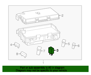 68100734AA - Accessory Power Relay - 2011-2022 Mopar | Mopar Parts Canada