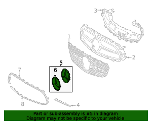 213-880-20-08 - Grille Emblem 2021-2023 Mercedes-Benz | AutoNationParts.com