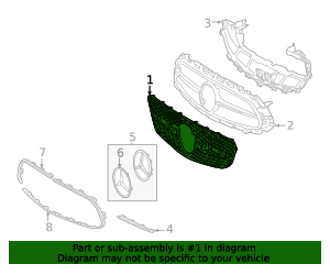 238-888-20-00 - Grille 2021-2023 Mercedes-Benz E 450 | Mercedes-Benz ...