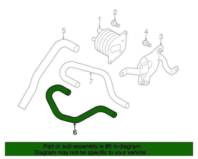 2014-2018 Subaru Forester Hose 99079AA100 | Subaru Parts Store