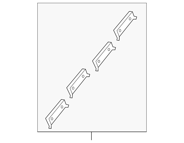 91570-SJD-003 - Roof Molding Clip 2006-2011 Honda Civic | Honda Parts ...