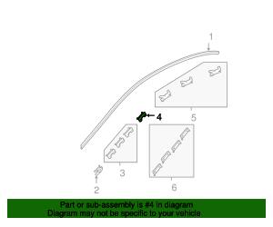 2006-2011 Honda Civic Clip A, Windshield (Blue) 73153-SNA-003 | OEM ...