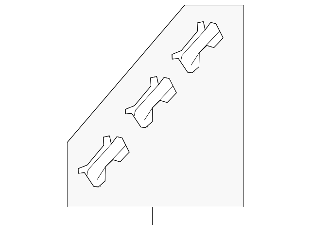 2006-2011 Honda Civic Roof Molding Clip 73154-SNA-003 | Honda Factory Parts