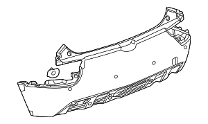 2022-2023 Chevrolet Bolt EUV Rear Bumper Lower Fascia 42739841 | GM ...