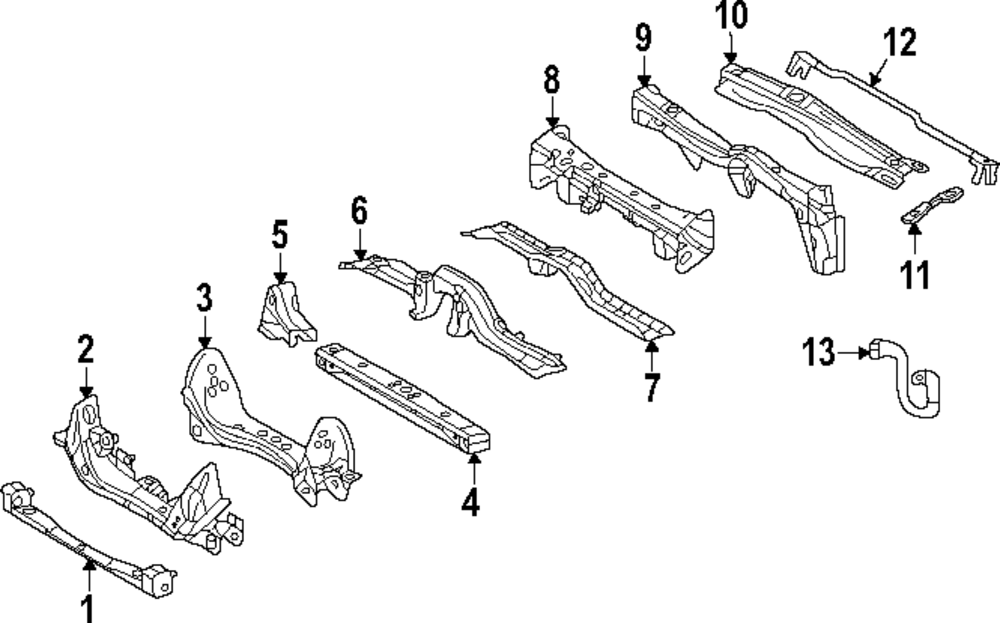 51021-0C050 - 2022-2024 Toyota - Front Cross-Member | Nucar Toyota Parts