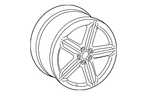 2013-2017 Audi Wheel, Alloy 8R0-601-025-BG | Audi USA Parts