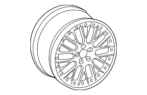 2009-2015 Audi Wheel, Alloy 8R0-601-025-BH | OEM Parts Online