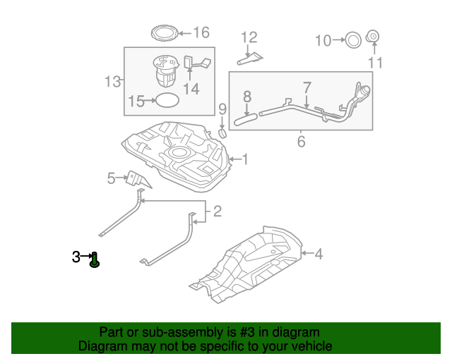 W505444-S439 - Skid Plate Mount Bolt 2007-2024 Ford | Ford Parts Direct