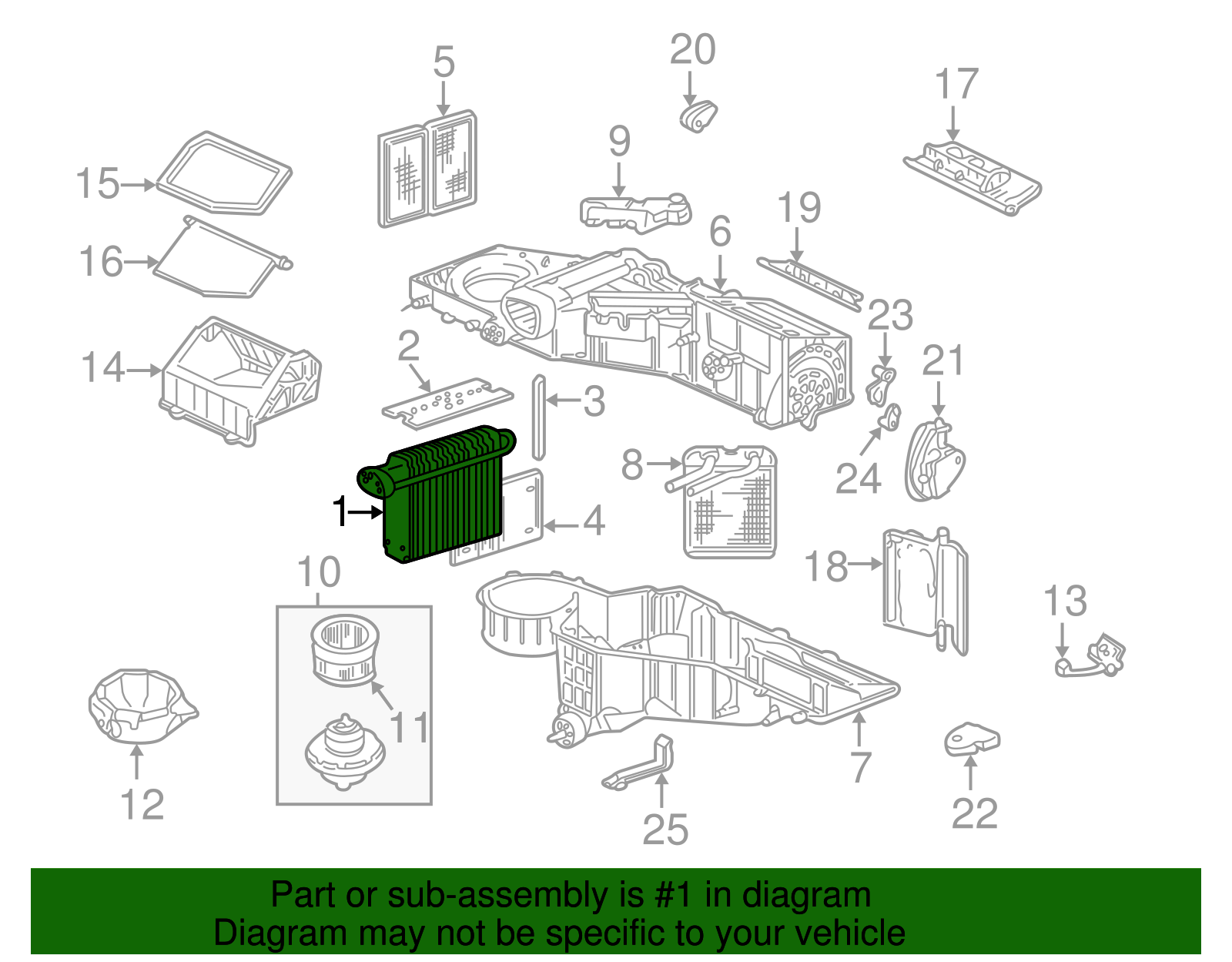 89018270 - Air Conditioning Evaporator Kit with Seals, Stud, and ...