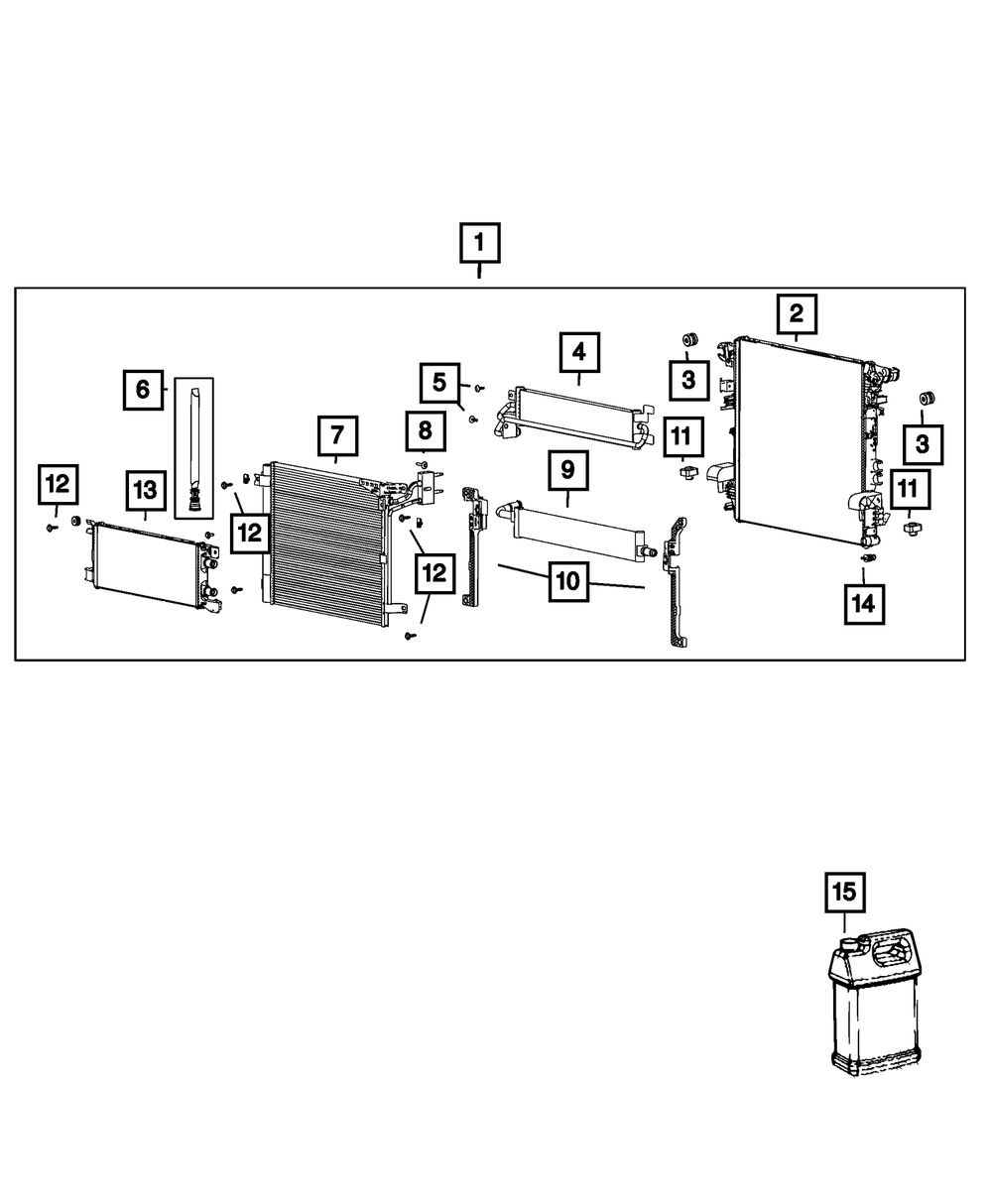 2018-2025 Jeep Engine Cooling Radiator 68314786AC | Mopar eStore