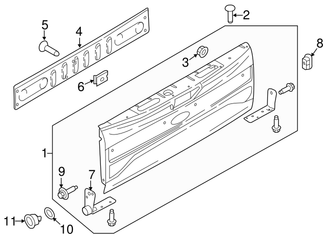 2017-2021 Ford OEM NEW 2017-2019 Ford F150 F250 F350 Super Duty Lariat ...