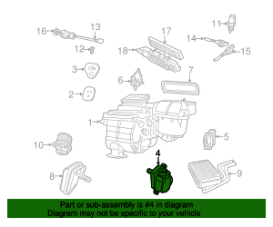 2002-2007 Jaguar X-Type HVAC Air Inlet Door Actuator C2S52007 ...