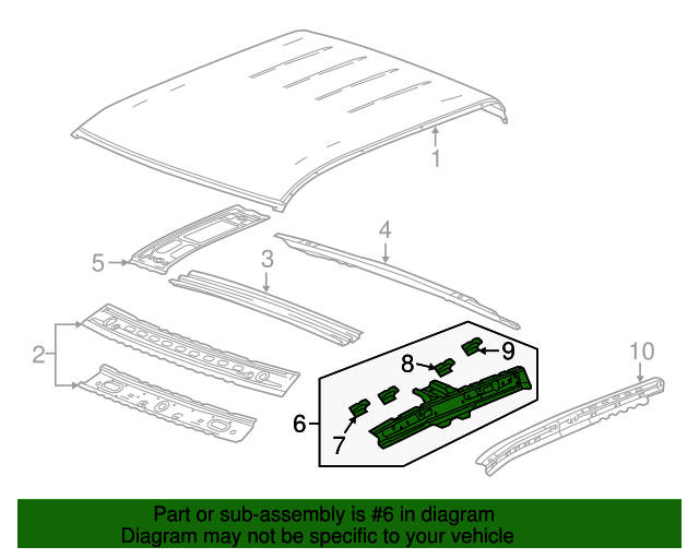 2014-2019 GM Inner Rail - Passenger Side (RH) 84308337 | TascaParts.com