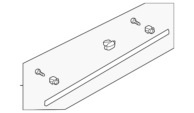 Genuine Molding Assembly W Line Front Dr Right-hand for 2017-2022 ...
