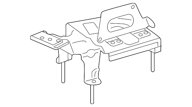 166-320-01-43 - Compressor Bracket 2012-2019 Mercedes-Benz | Mercedes ...