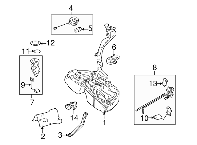 2011-2016 Mercedes-Benz Fuel Pump Assembly 212-470-01-94 | MB Parts Center
