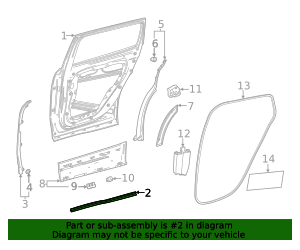 247-737-69-00 - Door Shell Seal 2021-2023 Mercedes-Benz ...