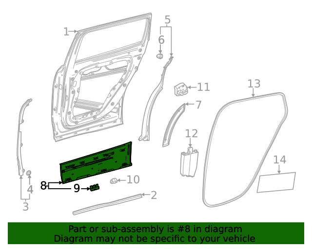 Genuine OEM Door Panel | 247-730-56-00 | Fits Select 2021-2023 Mercedes ...
