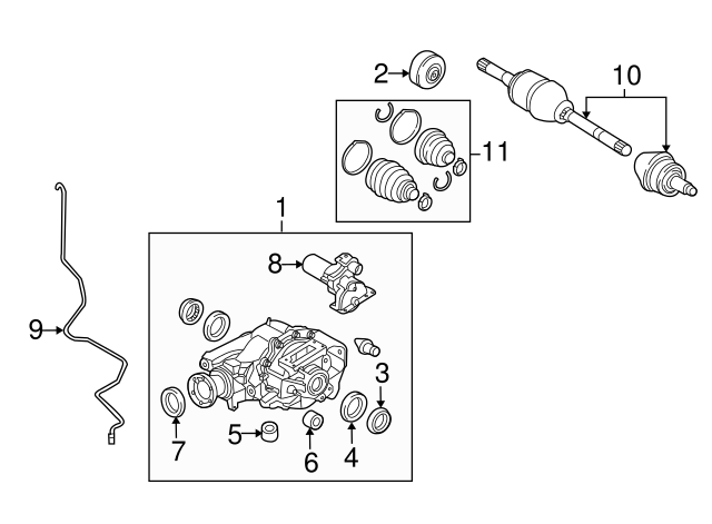 2006-2012 Land Rover Range Rover CV Axle Assembly TOB500310 ...