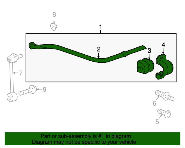 2018-2020 Chevrolet Camaro Stabilizer Assembly 84218218 | TascaParts.com