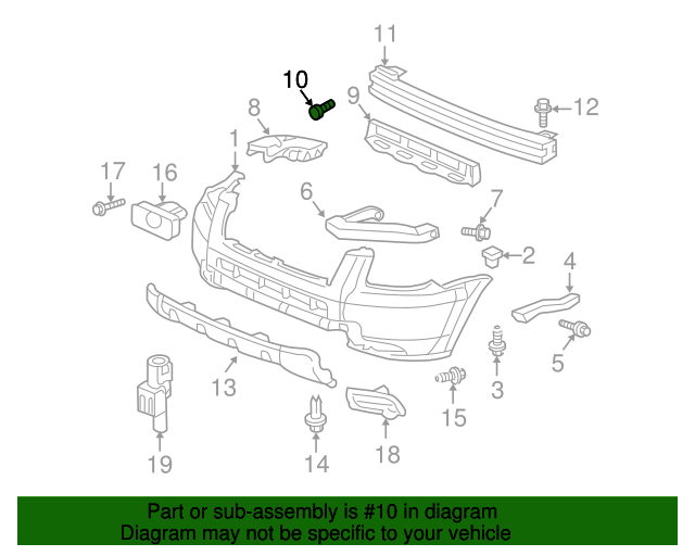 91504-S3V-A01 - Clip (11X15) 2003-2008 Honda | Honda Parts Online