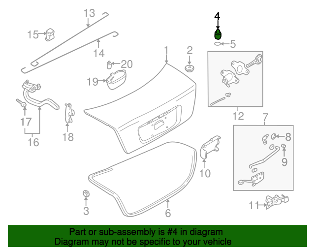 1996-2003 Mazda Door Shell Cushion LA01-58-873A | Florida Mazda Parts