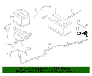 61-21-9-442-115 - Battery Cable 2019-2023 BMW | AutoNationParts.com