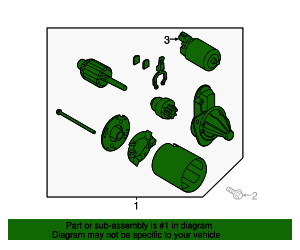 36100-2B100 - Starter Motor - 2012-2013 Hyundai | World OEM Parts Hyundai