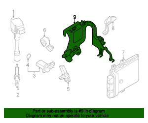 2017-2019 Nissan Pathfinder Mount Bracket 23714-6KA0A | QuirkParts