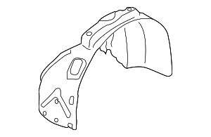 2005-2008 Audi Fender Splash Shield 8E0-821-171-F | AutoNationParts.com