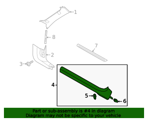 8W6-853-374-9B9 - Scuff Plate 2018-2023 Audi | Audi OEM Parts