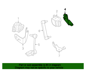Genuine BMW 37-14-6-763-593 | Level Sensor Mount Bracket | FREE ...