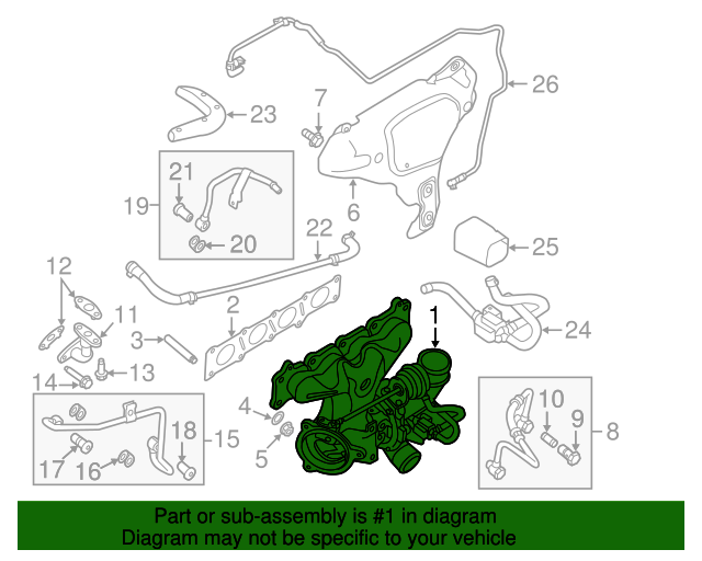 LR074185 - Exhaust Manifold 2012-2019 Land Rover | AutoNation Parts