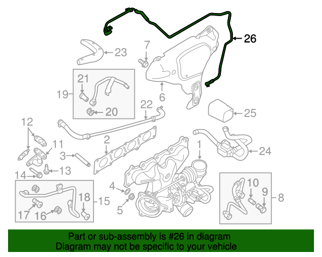 LR076011 - Vacuum Tube - 2012-2015 Land-Rover | LandRoverLakeBluff
