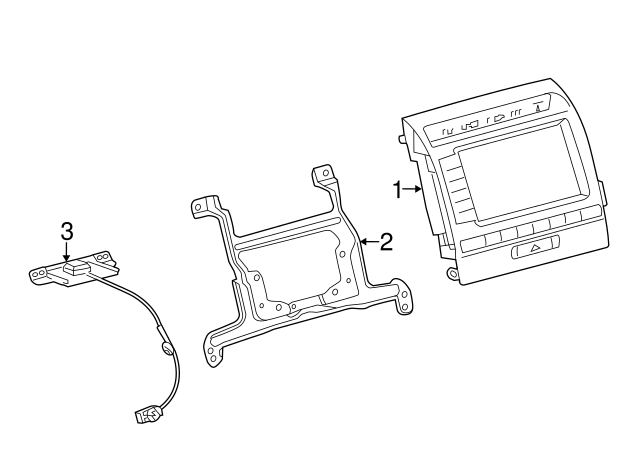86110-60510 - Display System - 2016-2017 Toyota Land Cruiser | OEM ...