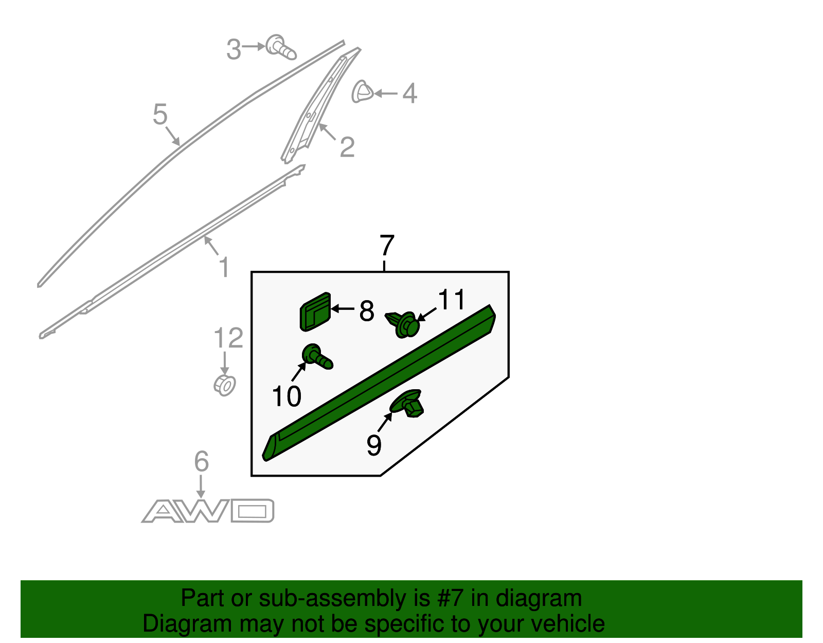 2016-2020 Kia Sorento Body Side Molding 87722-C6000 | OEM Parts Online