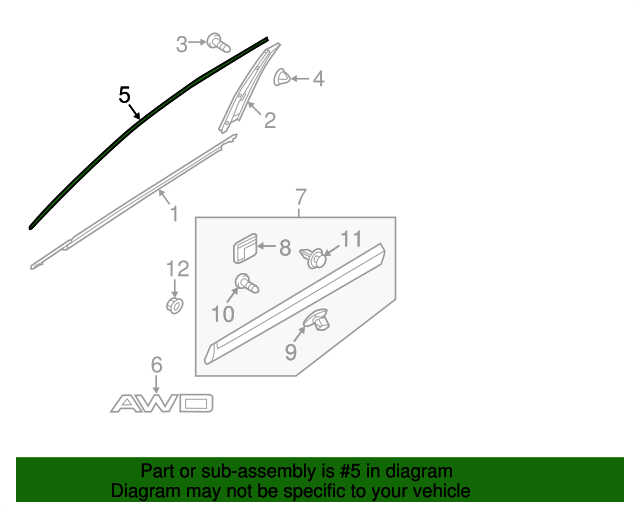 2016-2020 Kia Sorento Frame Molding 82860-C5000 | GetOEMParts.com