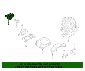 2011-2024 Mitsubishi Ft Impact Sensor 8651A165 | MitsubishiParts.com