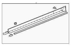 2019-2022 Chevrolet Blazer Black Passenger Side Rocker Panel Molding ...